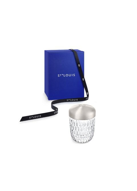 Mini portable lamp silver: discover the mini crystal lamp by Saint-Louis