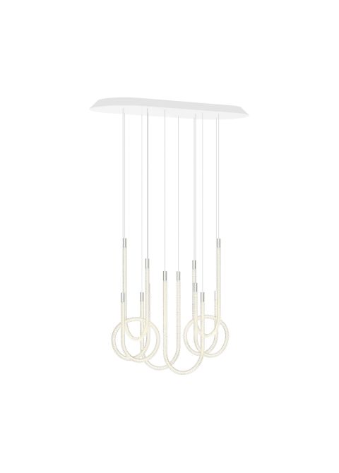 Contemporary 6-light chandelier: Light by Saint-Louis